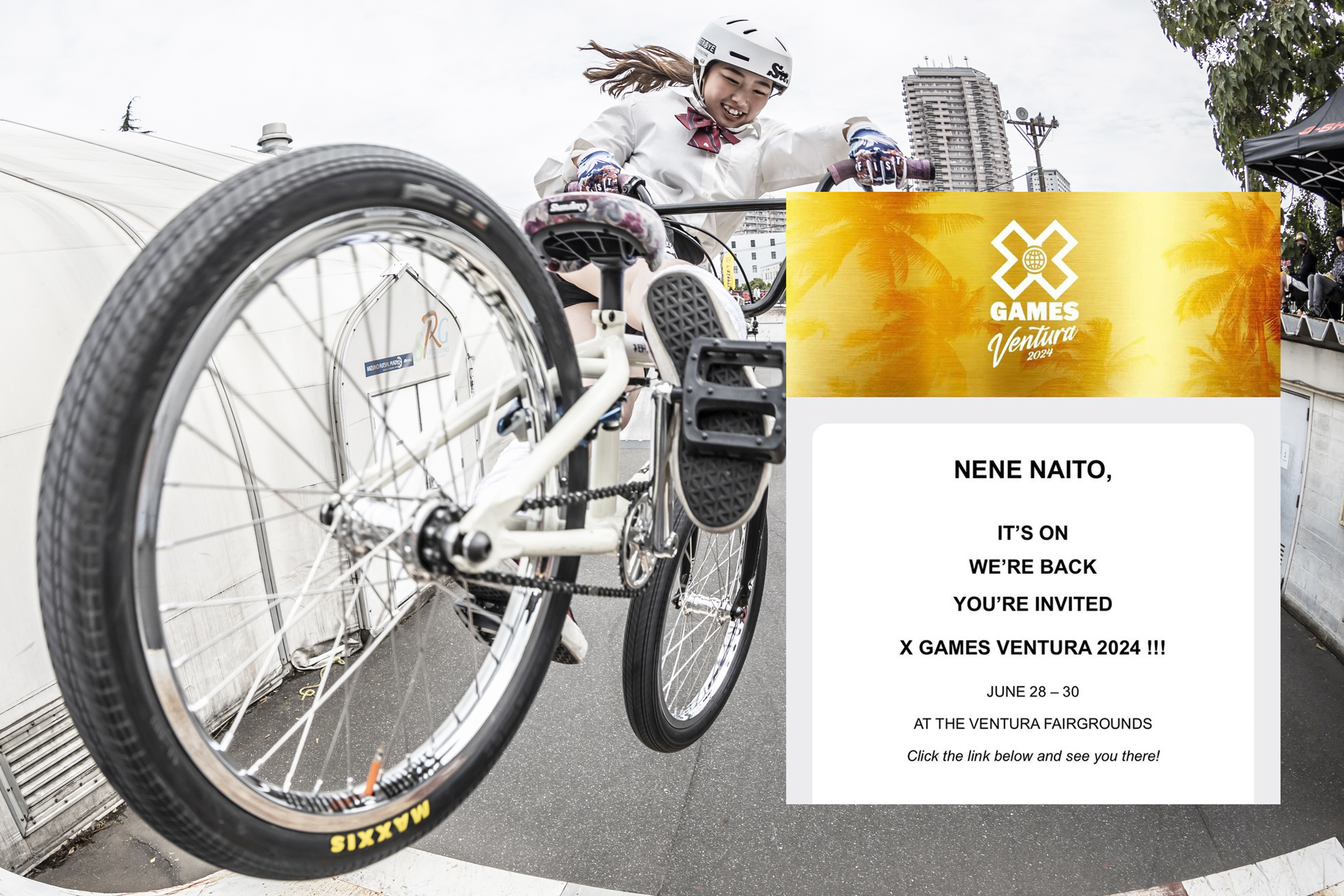 内藤寧々がX GAMES初出場ーWomens BMX PARKが正式種目へ | 81BMX